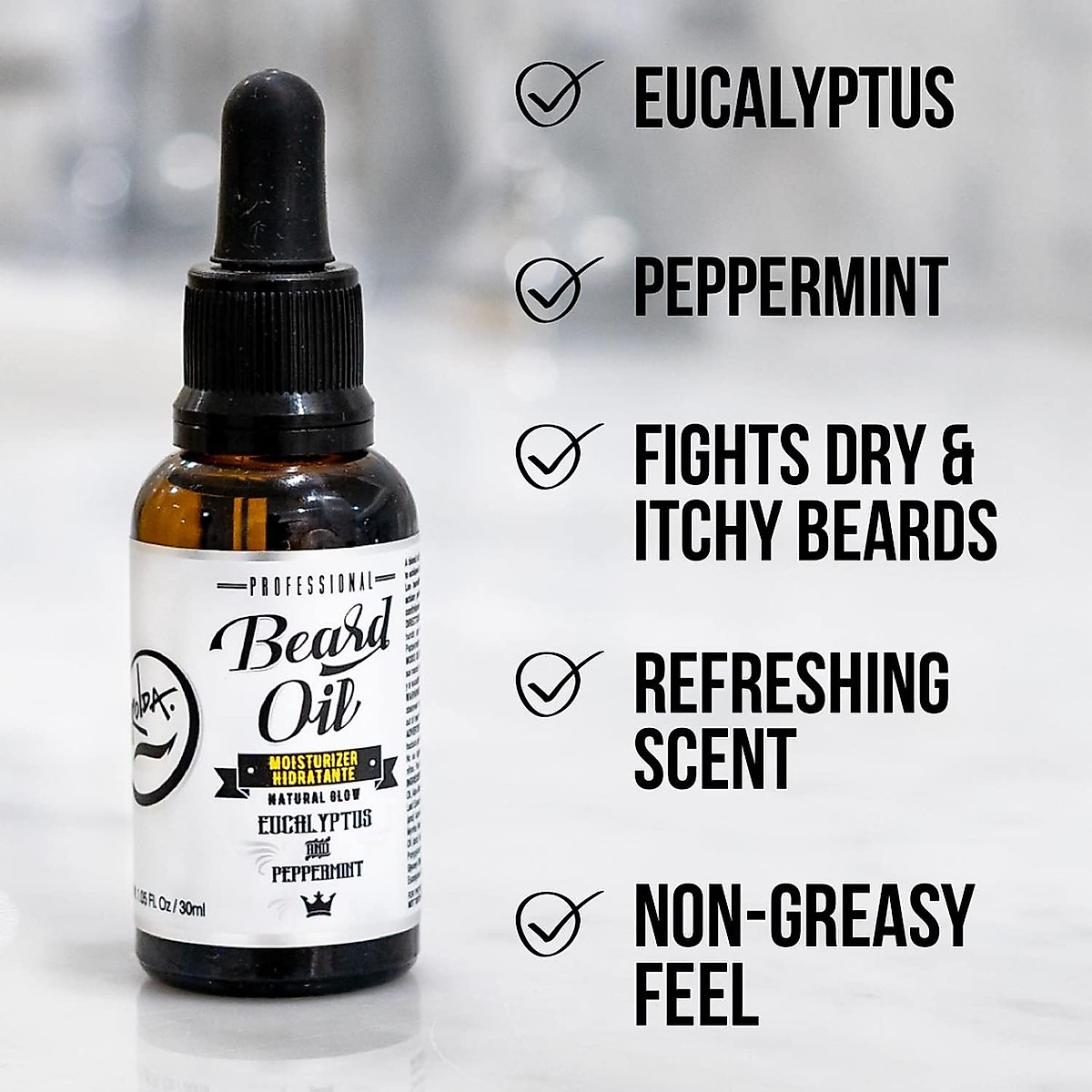 Rolda Beard Oil With Eucalyptus And Peppermint 1.01oz
