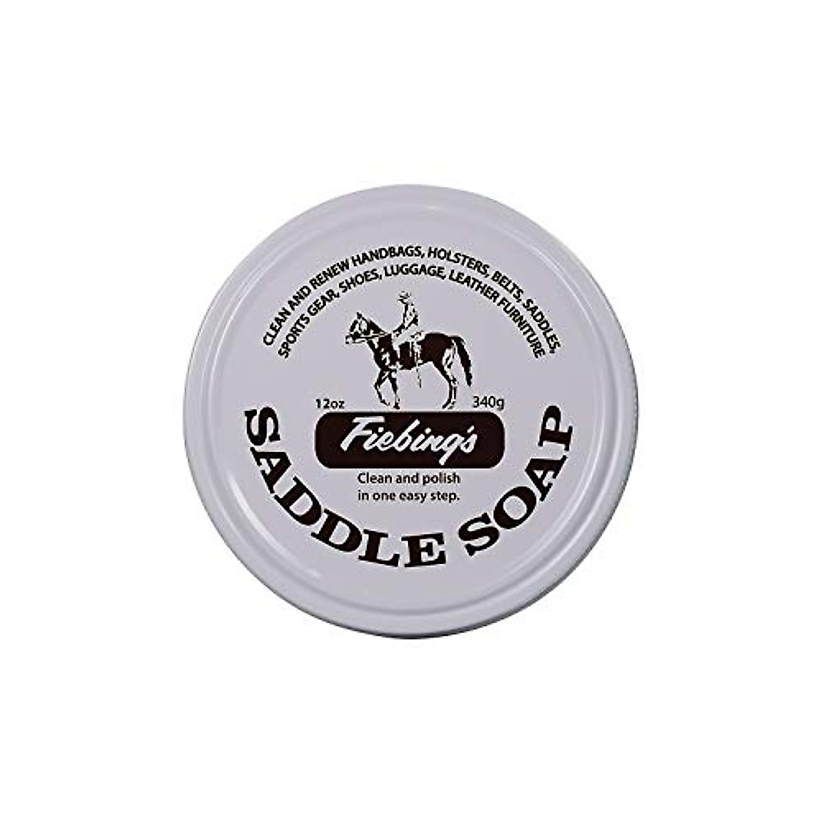 Fiebing's Saddle Soap, White, 3.5 oz