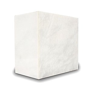 Taj Mahal Marble Memorial Urn for Display or Burial, Urn Vault - Large - Holds Up to 200 Cubic Inches of Ashes - Taj Mahal White Cremation Urn for Adult Ashes