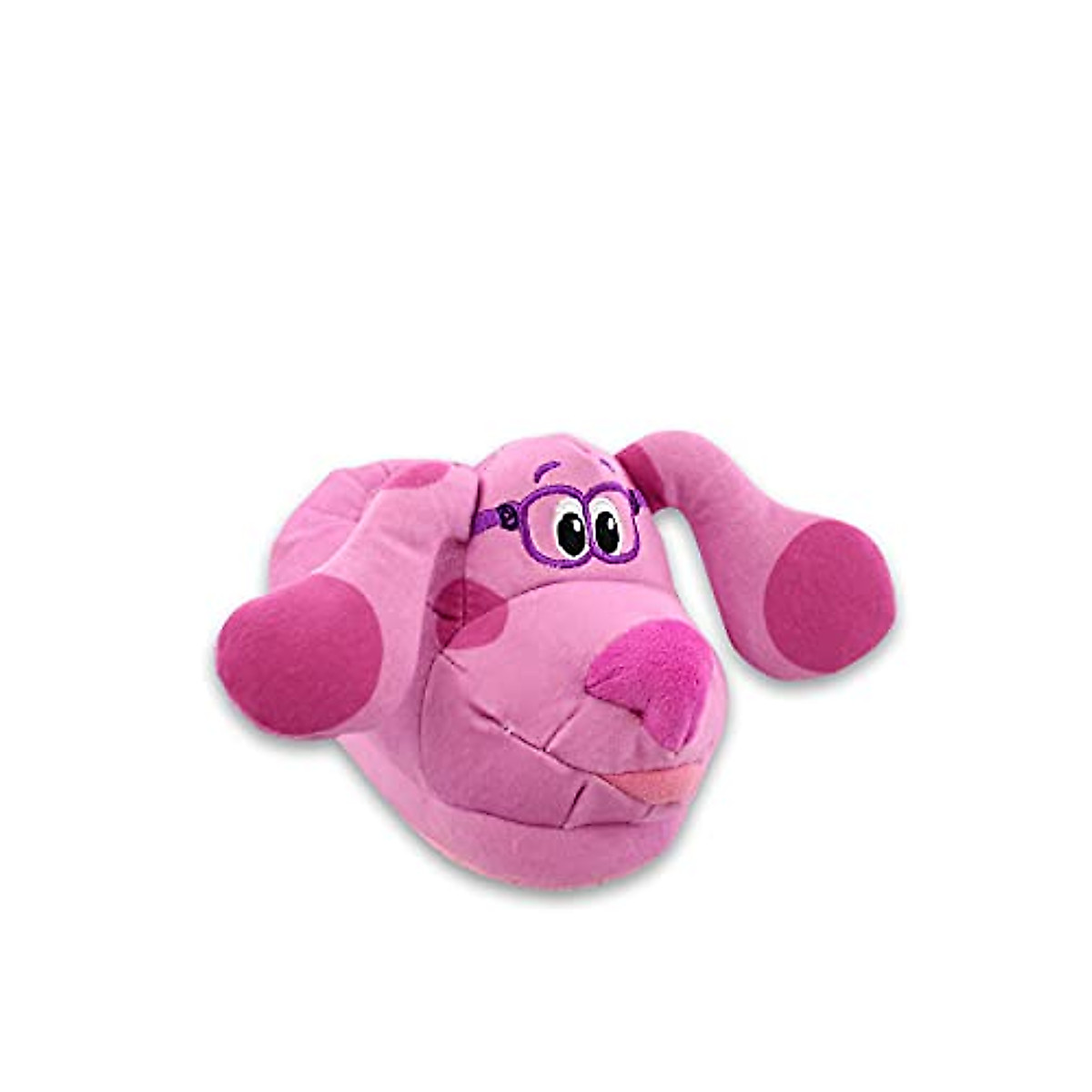 Blue's Clues & You Magenta Slip On Plush 3D Toddler Slippers (9-10 M US Toddler, Magenta)
