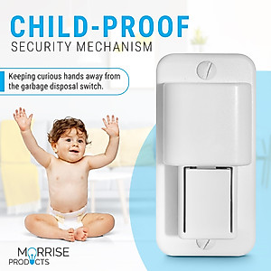 Child Safety Garbage Disposal Light Switch Lock | Guard Children Protect With Push and Slide Switch