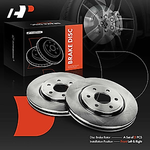 A-Premium 11.65 inch (296mm) Front Vented Disc Brake Rotors Compatible with Select Nissan and Suzuki Models - Frontier 2005-2022, Pathfinder 2004-2012, Xterra 2005-2015, Equator 2009-2012, 2-PC Set