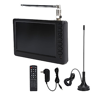 5Inch Portable Digital Television, ATSC HD Screen Freeview LED TV for Car Camping Outdoor Kitchen, Pocket Digital Car TV with 1500mAh Rechargeable Battery,Support USB, TF Card,