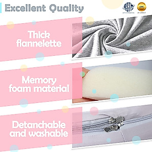 Moncoland Round Foam Kids Ball Pit for Toddlers, Large Baby Ball Pit with Soft Sponge Kids Play Tent Ball Pool, Children Gift Idea for Baby Infant Indoor and Outdoor Game (Gray, No Balls)