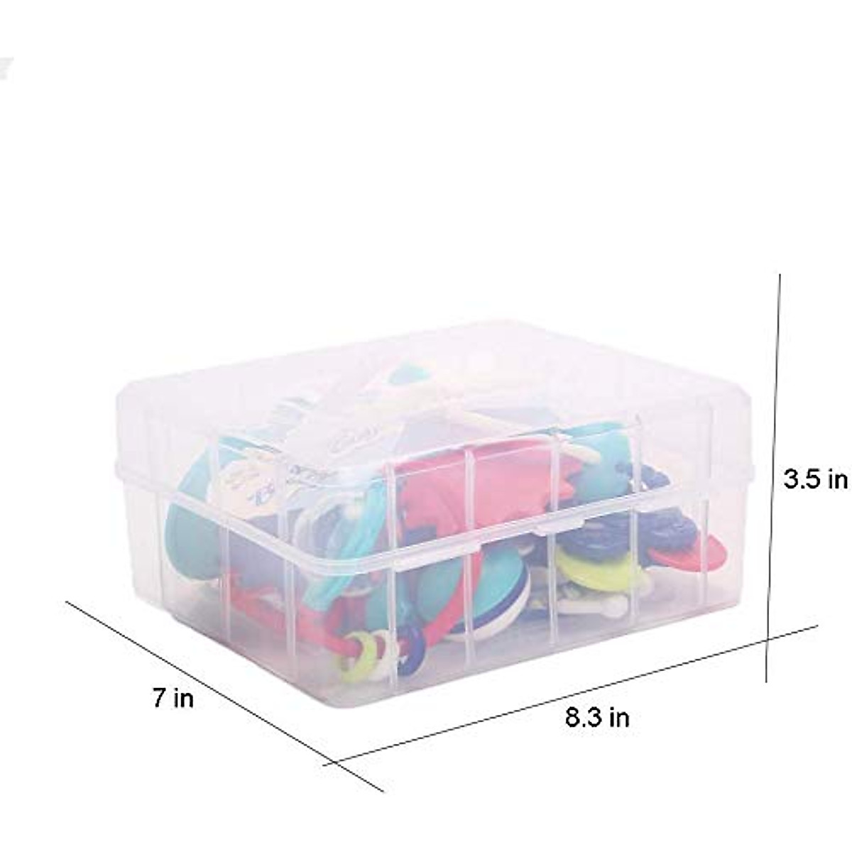 WISHTIME Baby Rattle Teether Baby Toys - 10pcs Shaker, Grab, Shaking Bell Rattle Set Infant Newborn Toys with Storage Box Gift for Babies 0 3 6 9 12 Months