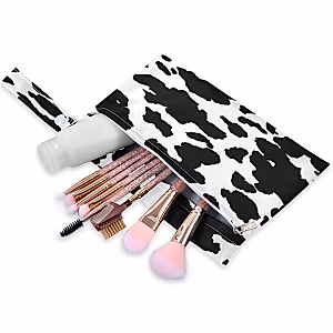 Wet Dry Bag 2 Pack Animal Cow Print Waterproof Kids Baby Cloth Diaper Wet Bags Organizer Pouch Zippered Pockets Yoga Gym Wet Dry Bag for Travel Swimsuits