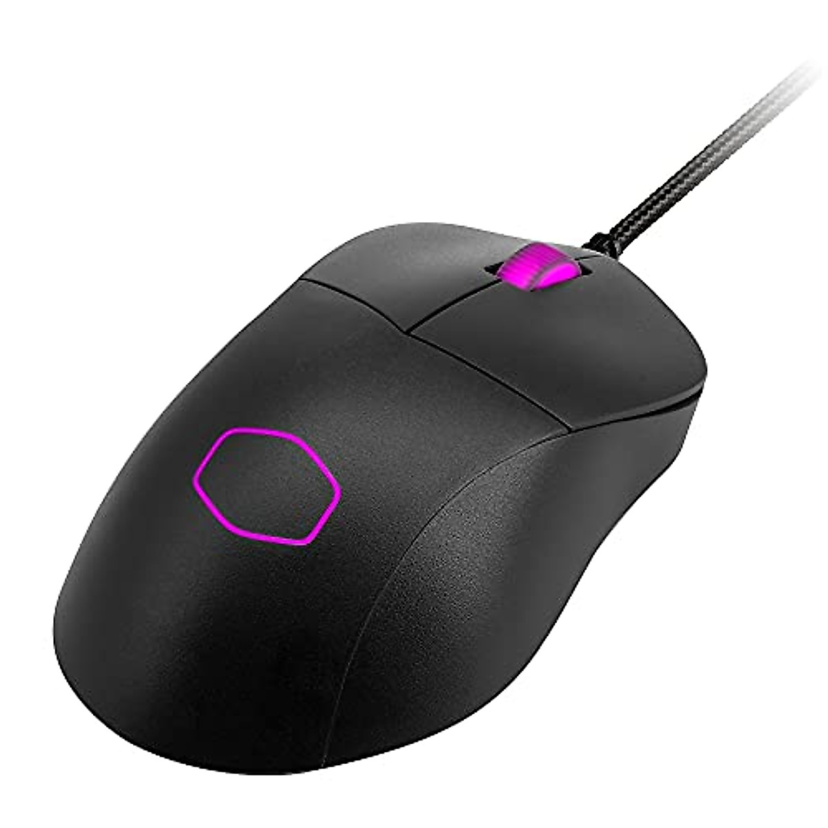 Cooler Master MM730 Wire Gaming Mouse Black, Adjustable 16,000 DPI, Palm|Claw Grip, PixArt Optical Sensor, Ultraweave Cable, PTFE Feet, RGB Lighting (MM-730-KKOL1)