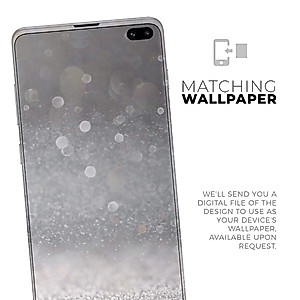 DesignSkinz Unfocused Grayscale Glimmering Orbs of Light Protective Vinyl Decal Wrap Skin Cover Compatible with The Samsung Galaxy S20 (Screen Trim & Back Glass Skin)
