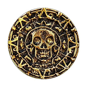 Aztec Coin Azteck Gold Necklace Gift For Real Pirates Of Sea PopSockets PopGrip: Swappable Grip for Phones & Tablets PopSockets Standard PopGrip