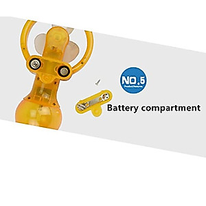 XIYUAN Portable Handheld Water Misting Fan- water spray fan-Misting Fan- Battery Operated Water Spray Mist Fan, Mini Fans for Travel, Outdoors, Hiking (Blue)