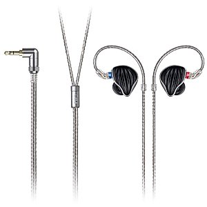 FiiO FH5 Best Over The Ear Headphones/Earphones Detachable Cable Design HiFi Quad Driver Hybrid (1 Dynamic + 3 Knowles BA) in-Ear Monitors for iOS and Android Computer PC Tablet