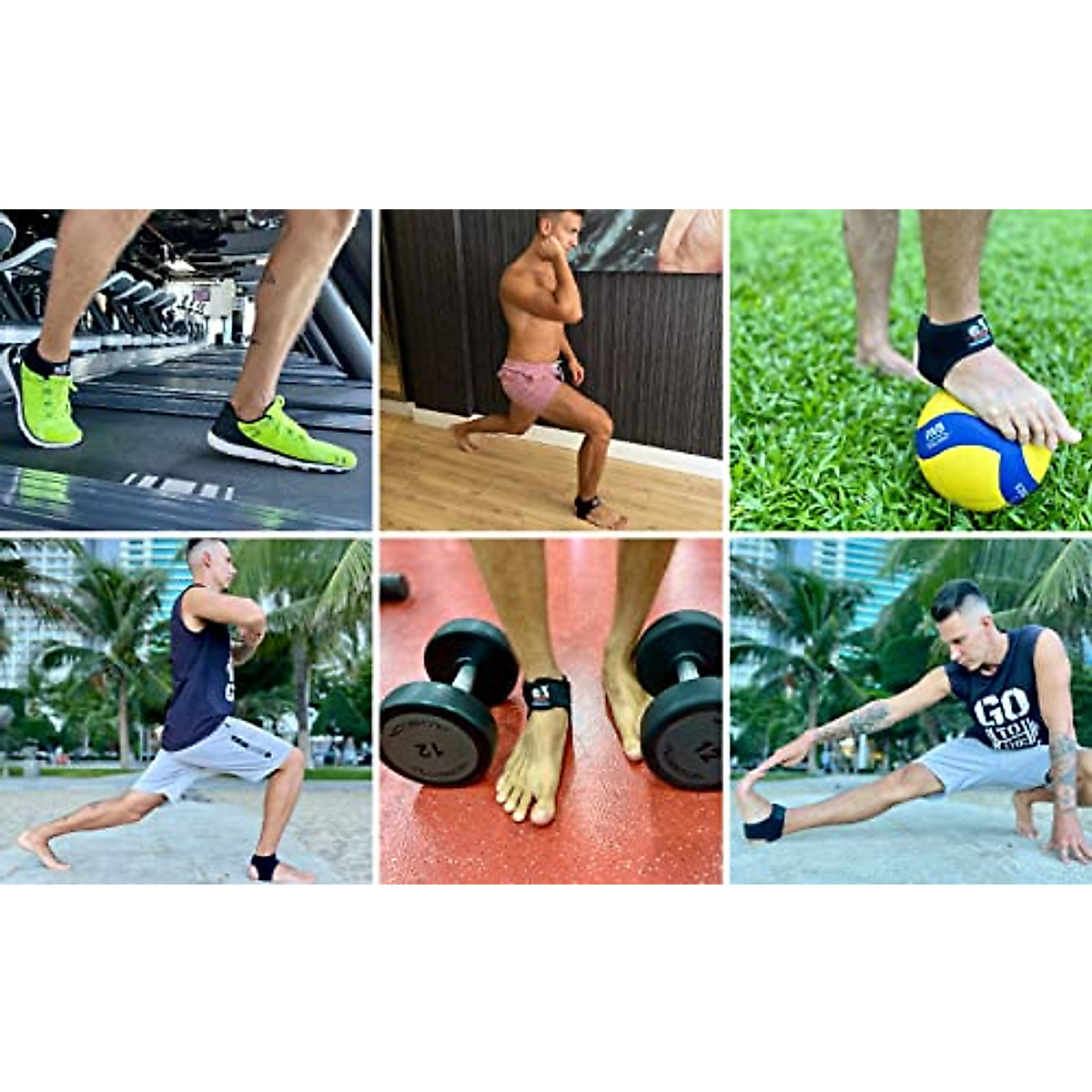 IRUFA, AN-OS-11,3D Breathable Elastic Knit Patented Fabric Adjustable Athletics Achillies Tendon Ankle Wrap, Plantar Fasciitis, Pain Relief for Sprains, Strains, Arthritis and Torn Tendons (L)