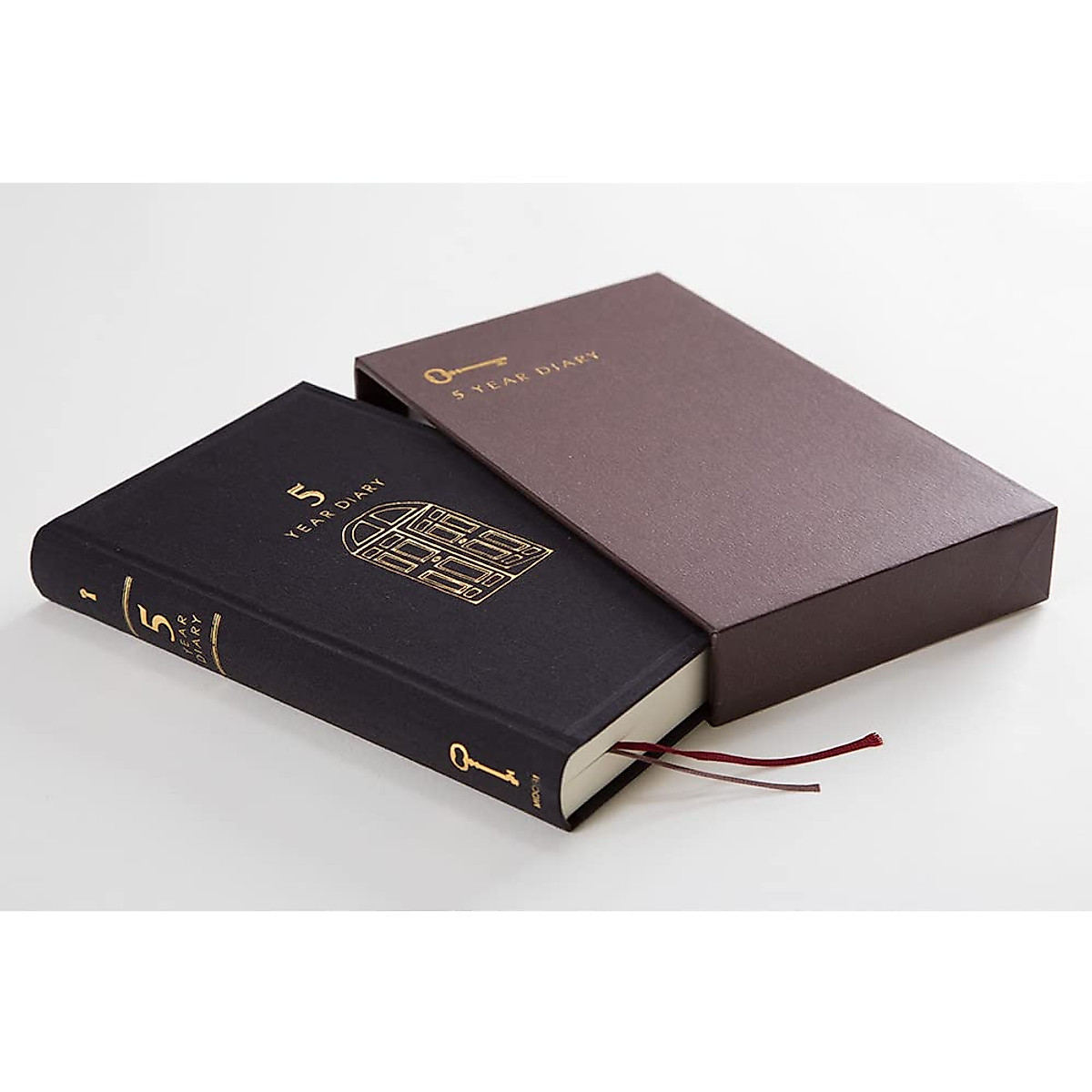 Midori 12396006 Diary for 5 Year Consecutive Use, Door, Black