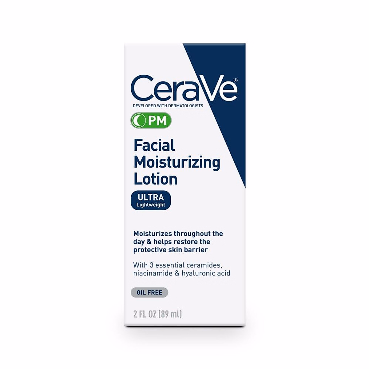 CeraVe PM Lotion, Face Moisturizer for Night Use, 2 fl oz