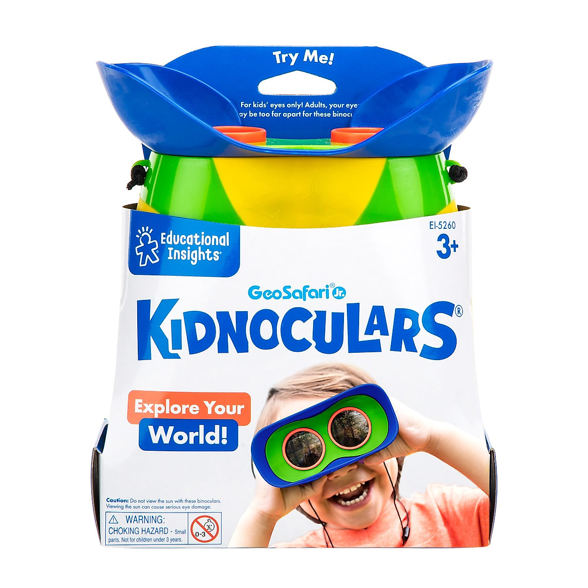 Educational Insights GeoSafari Jr. Kidnoculars, Binoculars for Toddlers & Kids, Ages 3+