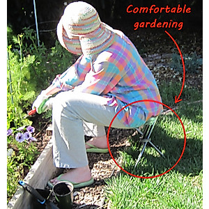 Folding Stool by Alex Carseon, Small, Lightweight, Portable seat. Foldable Tripod Camp Chair for Camping, Fishing, Travel, Parks, Photography, Outdoor Concerts, Soccer Games, Sports Events, Gardening