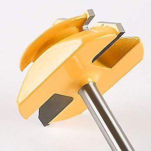 KOWOOD Router bit, 3/4” Cutting Height, 45 Degree Lock Miter Router Bit 1/4 Inch Shank…