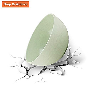 Cereal Bowl Large, 24 OZ Ramen, Dessert, Salad Bowls Set of 4, Soup, Rice, Breakfast, Snack, Noodle, Fruit, Plastic Bowls for Kitchen, Microwave Safe Bowls, Wheat Straw Dinnerware Sets, Dinner Bowls