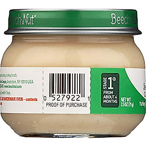Beech-Nut Classics Stage 1 Baby Food, Turkey/Broth, 2.5 oz