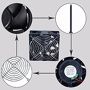9904190040 Digital Fan Kit Compatible with Masterbuilt MB20040220 MB20041220 Charcoal Grill, Gravity Series 560 800 1050 Digital Charcoal Grill and Smoker Accessories