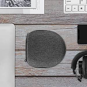 Geekria Shield Case Compatible with Sony MDR-V6, MDR-V600, MDR-V900HD, MDR-7506 Headphones, Replacement Protective Hard Shell Travel Carrying Bag with Cable Storage (Dark Grey)