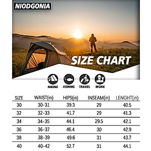 Mens Hiking Convertible Pants Waterproof Lightweight Quick Dry Zip Off Fishing Travel Safari Outdoor Cargo Work Trekking Trousers Navy 36