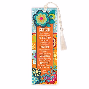 Sister We Grew Up Laughter Memories Love 2 x 6 Inch Vinyl-Encased Bookmark