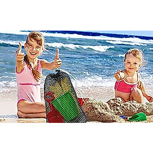 8PCS Mesh Bags Drawstring Bag Set - Nylon Mesh Drawstring Bags with Cord Lock Closure - Delicates Laundry Bag For Washing Machine - Small Gym Bag for Basketball, Volleyball, Football, Golf Stuff Balls