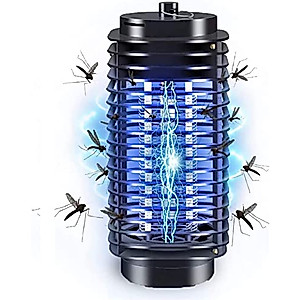 Bug Zapper, Electric Fly Swatter, Mosquito Zapper Outdoor/Indoor, 4200V 20W Waterproof Fly Zapper Mosquito Trap, Mosquito Killer for Home, Patio, Back (Black)
