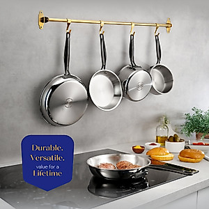 Legend 14 pc Copper Core Stainless Steel Pots & Pans Set | Pro Quality 5-Ply Clad Cookware | Professional Chef Grade Home Cooking, All Kitchen Induction & Oven Dishwasher Safe | PFOA, PTFE & PFOS Free