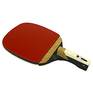 JISAM TRADE Champion XIOM M8.0P Ping Pong Racket Table Tennis Penholder Type for Professional + Key Ring