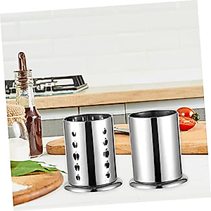 DOITOOL cooking utensil holder kitchen utensil holder stainless utensil holder flatware organizers flatware drying chopsticks holder utensil drying Stainless steel tableware Kitchenware