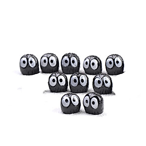 20 pcs Mini Black elf Statues,Aquarium Fish Tank Sand Table Decorations,Bonsai Craft Decor of Holiday or Cake,Miniature Figurines Set, Fairy Garden Accessories