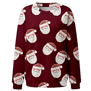 Women Ugly Christmas Sweartshirt Cardigan Sets for Women 2 Piece Novelty Letter Print Blouse Novelty Funny Windbreaker Coat Fashion Outwear tees Shirt Shirts Tunic Tops for Leggings Ghost Pumpkin