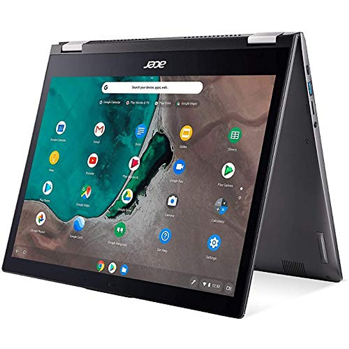 Acer Chromebook Spin 13 CP713-1WN-53NF 2-in-1 Convertible, 8th Gen Intel Core i5-8250U, 13.5" 2K Resolution Touchscreen, 8GB LPDDR3, 128GB eMMC, Backlit Keyboard, Aluminum Chassis,Steel Gray