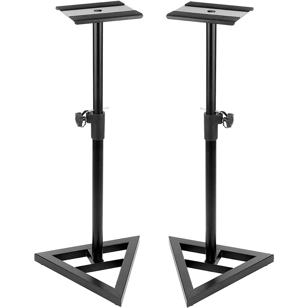 KRK ROKIT 5 G4 5" 2-Way Studio Monitor (Pair) Bundle with Studio Monitor Stands (Pair), 2X Small Pad & 2X XLR Cable
