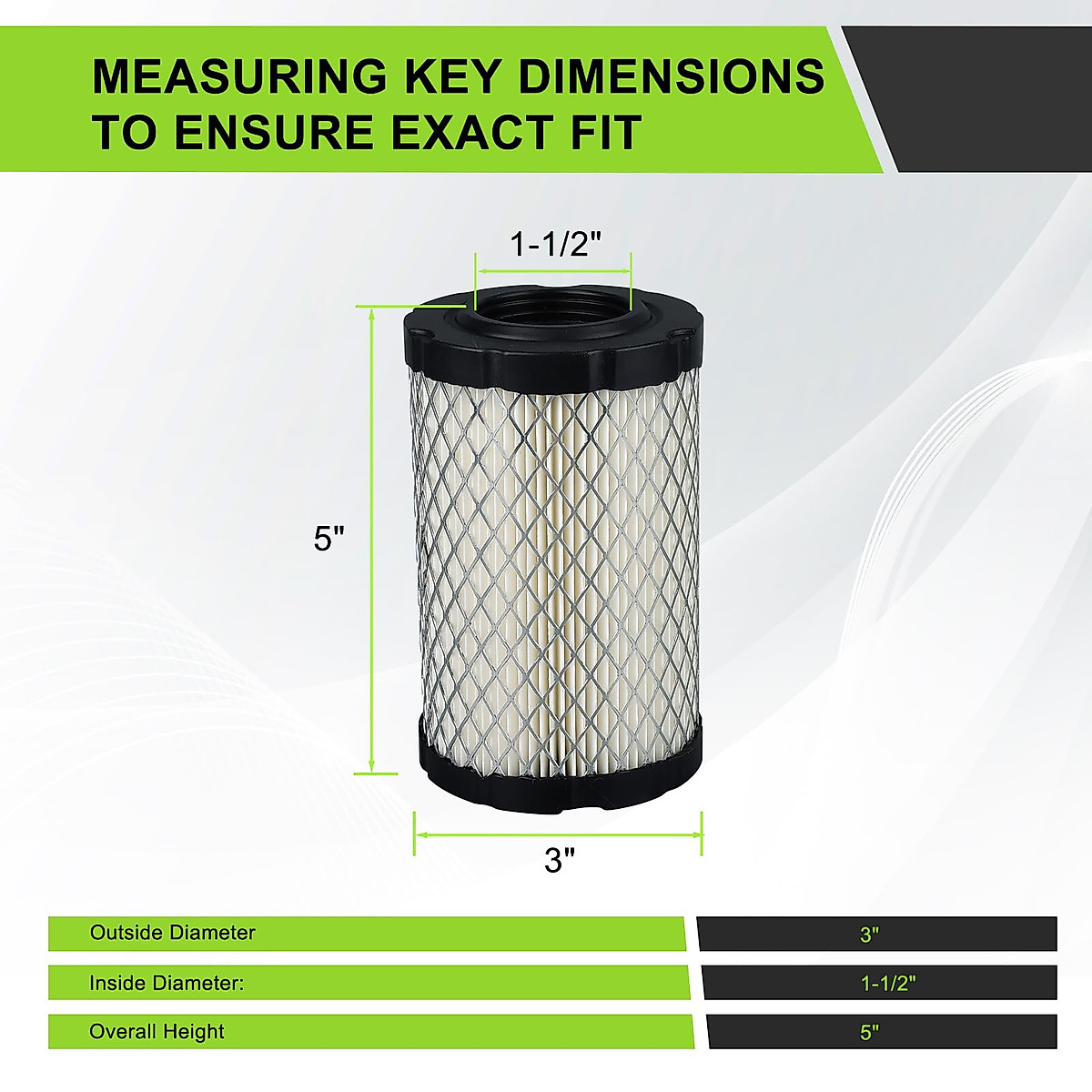Harbot D125 MIU14395 Air Filter for John Deere D100 D105 D125 D130 D140 D110 E140 E130 E100 E120 LA145 LA135 Z255 Z235 X330 Lawn Tractor with Tune Up Kit (Two Cylinder Engine)