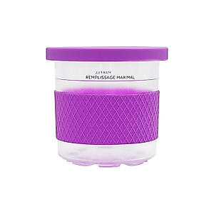 6 Pack Replacement Ice Cream Pints with Silicone Lids and Sleeves，Compatible with Ninja Creami Ice Cream Maker, Model: NC301, NC300, NC299AMZ Series. (Pink/Yellow/Blue/Green/Grey/Purpel)