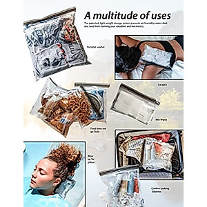 LOKSAK - aLOKSAK Bags - Waterproof Storage Bags, Airtight Dry Bags - Reusable Plastic Bags - Travel Bags - Evidence Bags (4 Pack - Multiple Sizes)