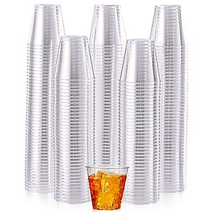 JOLLY CHEF 1000 Pack Plastic Shot Glasses-2 oz Disposable Cups 2 Ounce Plastic Shot Cups Ideal for Whiskey, Tasting,Food Samples,Perfect for Halloween, Thanksgiving,Christmas Party