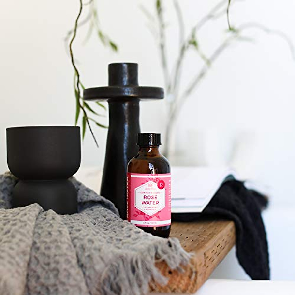 Rose Water Spray for Face by Leven Rose - Pure Natural Moroccan Rosewater Hydrosol Face Spray - Organic Rose Water for Hair 4 oz