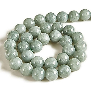 100pcs 6mm Burmese Jade Beads Natural Gemstone Beads Round Loose Beads for Jewelry Making