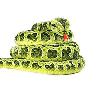 TigerHart Gustavo The Green Anaconda - 100 Inch Stuffed Animal Plush