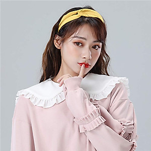 EVGVAT Fake Collar Detachable Faux Collar Half Shirt Women Blouse False Collar Dickey (A-White)