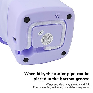 Folding Washing Machine, 100 to 240V Mini Washing Machine TPE PP Portable Clothes Washing Machines Plug in Laundry Machine Small Washer for Apartment Dorm Camping (US Plug)