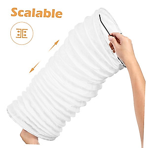 OSALADI Floor Paper Lamp Shade Nordic Minimalist Style Dust Proof Floor Standing Lamp Shade Cover Beside Column Lamp Shade for Home Hotel Bedroom