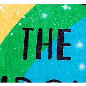 Zevrez Rainbow Blanket Super Soft Colorful Pride Throw Blanket for Girls Rainbows Gifts for Kids Rainbow Lovers Follow The Rainbow Flannel Fleece Girly Blanket (50"x60", 2)