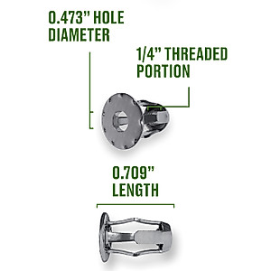 Hillman 59126 Short Jack Nuts (1/4"-20) - 15 Pieces , Zinc