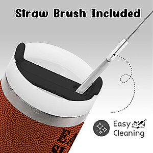 Football Gifts for Boys 8-12, Kids Football Tumbler with Handle and Straw 14 Oz, Insulated Stainless Steel Footballs Stuff Mug for Little Boys Girls Player Lovers Fans