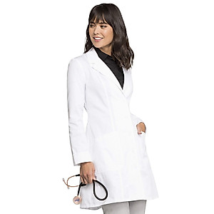 Cherokee Women Scrubs Lab Coats 36" 2410, L, White